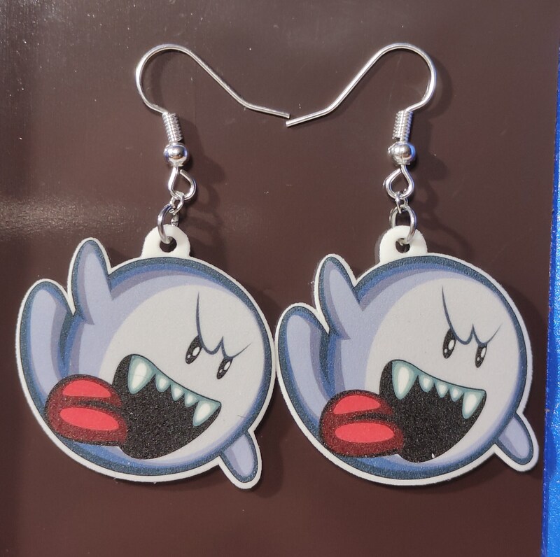 Super Mario Boo Fan Art Earrings Makerplace By Michaels